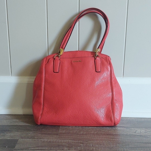 Coach | Bags | Coach Madison Leather Minetta Red 27862 | Poshmark
